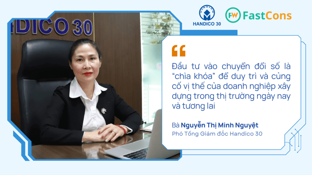 Handico 30 & Handico 69 chuyển đổi số vận hành dự án xây dựng trên FastCons