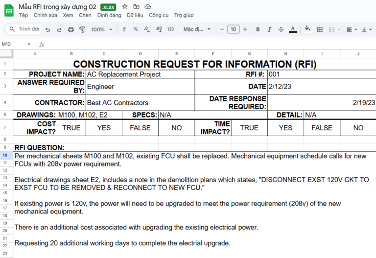 RFI trong xây dựng là gì? Kiến thức đầy đủ về yêu cầu thông tin RFI